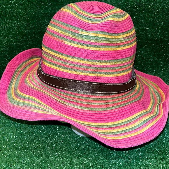 Vintage | Accessories | Vintage Floppy Sun Hat In Beautiful Colors Made ...